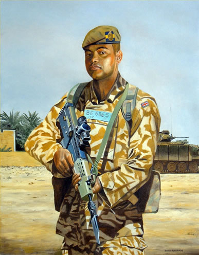 'Private Johnson Beharry VC PWRR' by David Rowlands